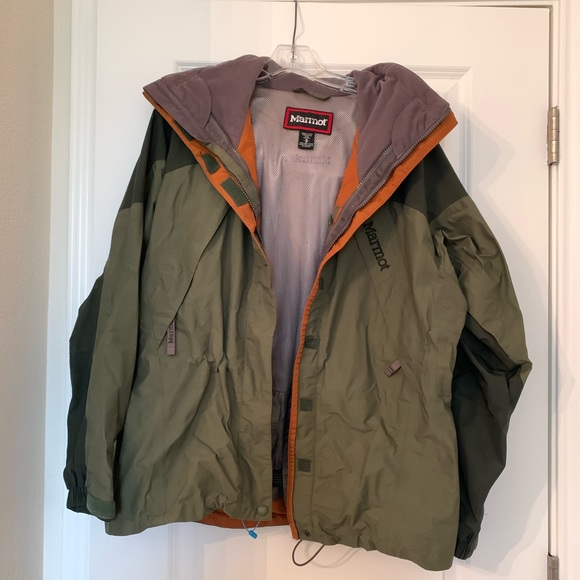 Marmot | Jackets & Coats | Marmot Ski Jacketshell Rain Coat Olive Green ...